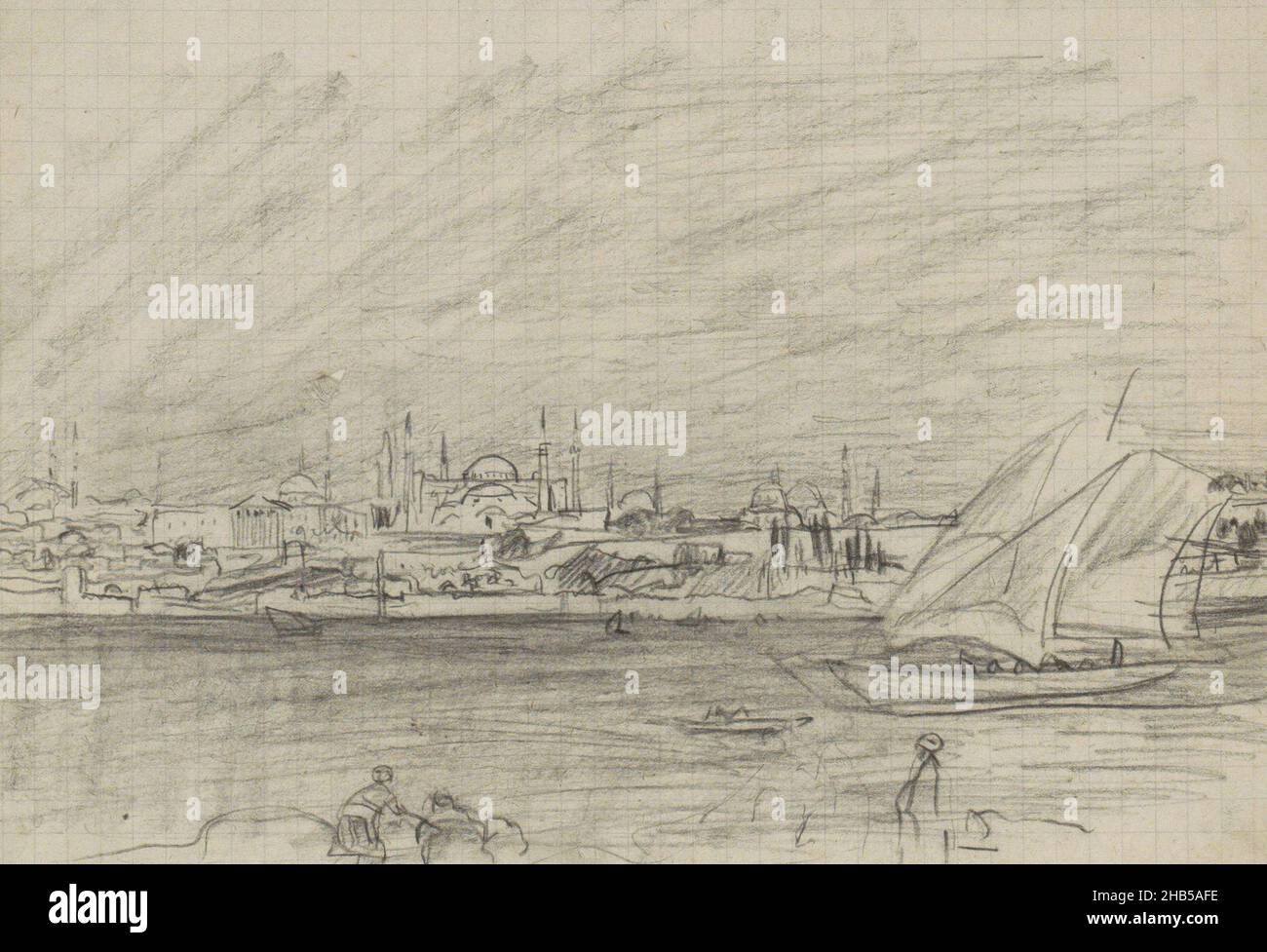 View of constantinople and the bosphorus hi-res stock photography and ...