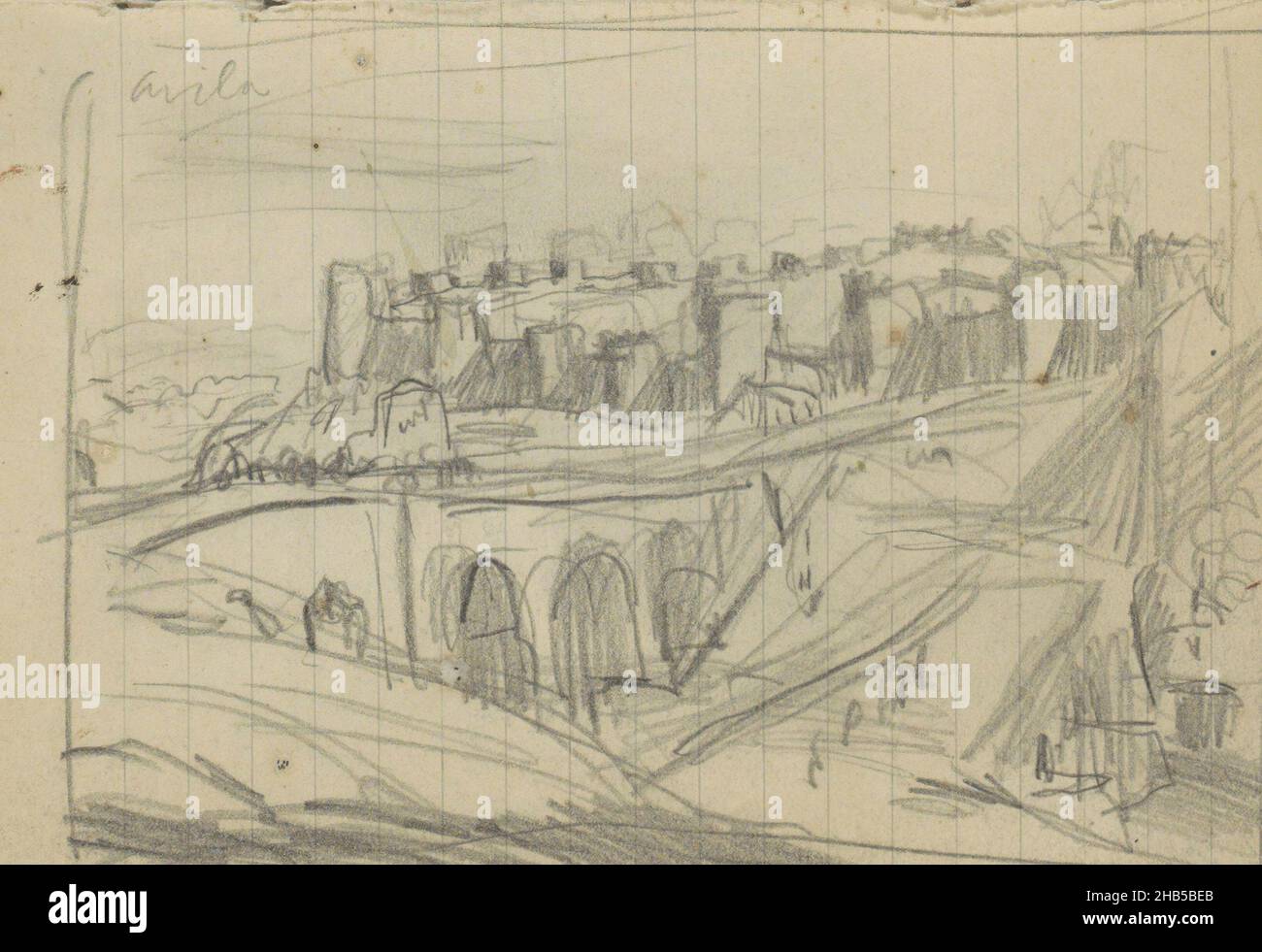 With in the foreground the bridge towards the city. Page 50 from a ...