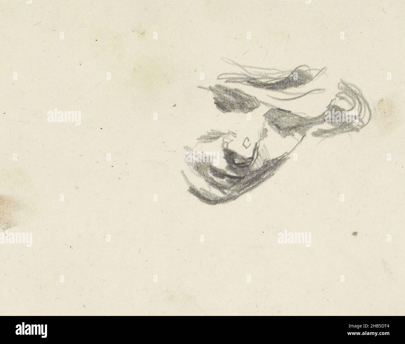 Page 38 from a sketchbook with 26 pages., Face, draughtsman: Willem Witsen, Venice, 1914, Willem ...