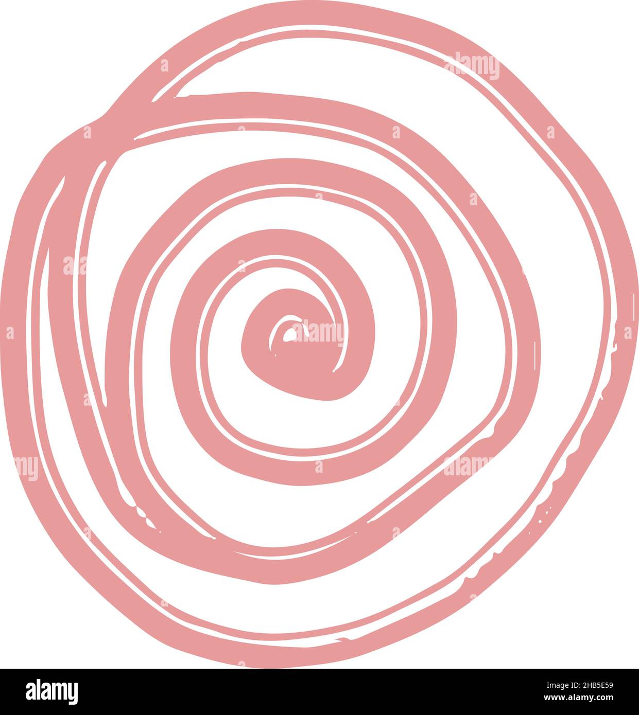 Outline pink spiral in doodle kids style Stock Vector Image & Art - Alamy