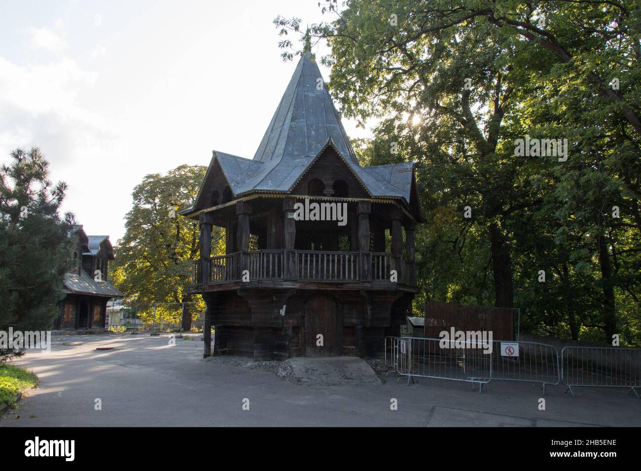 Kaliningrad, Russia - July 31 2019: exterior view of an old shabby ...
