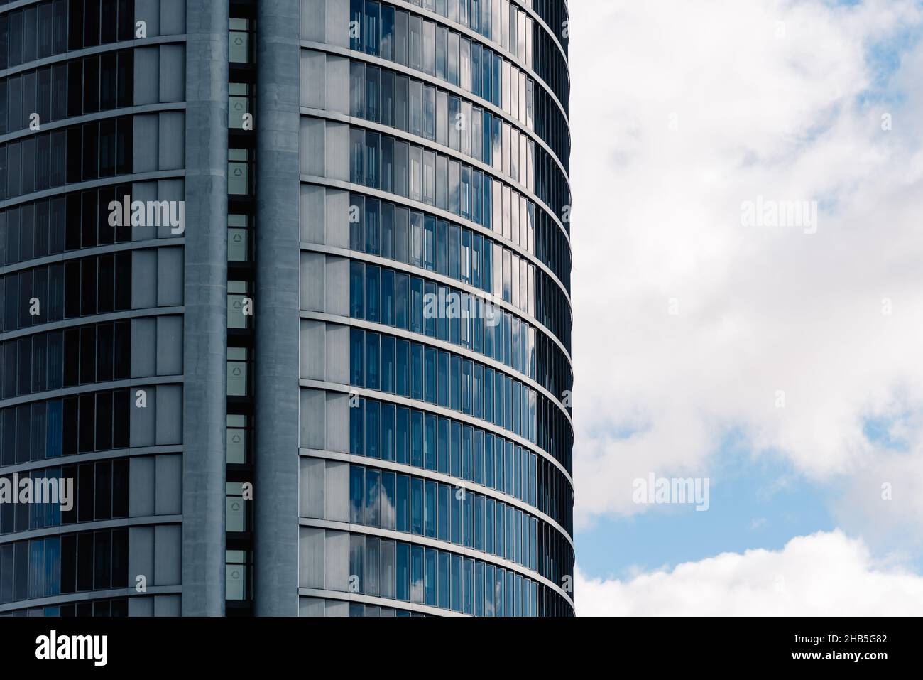 Madrid, Spain - December 5, 2021: PWC Tower in Cuatro Torres Business ...
