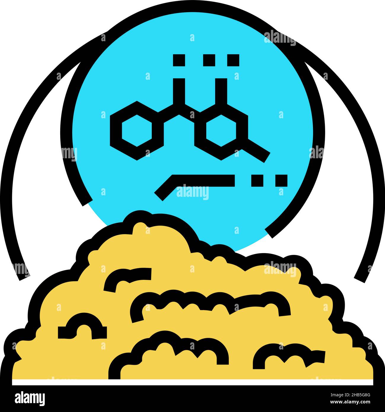 chemical additives color icon vector illustration Stock Vector Image ...