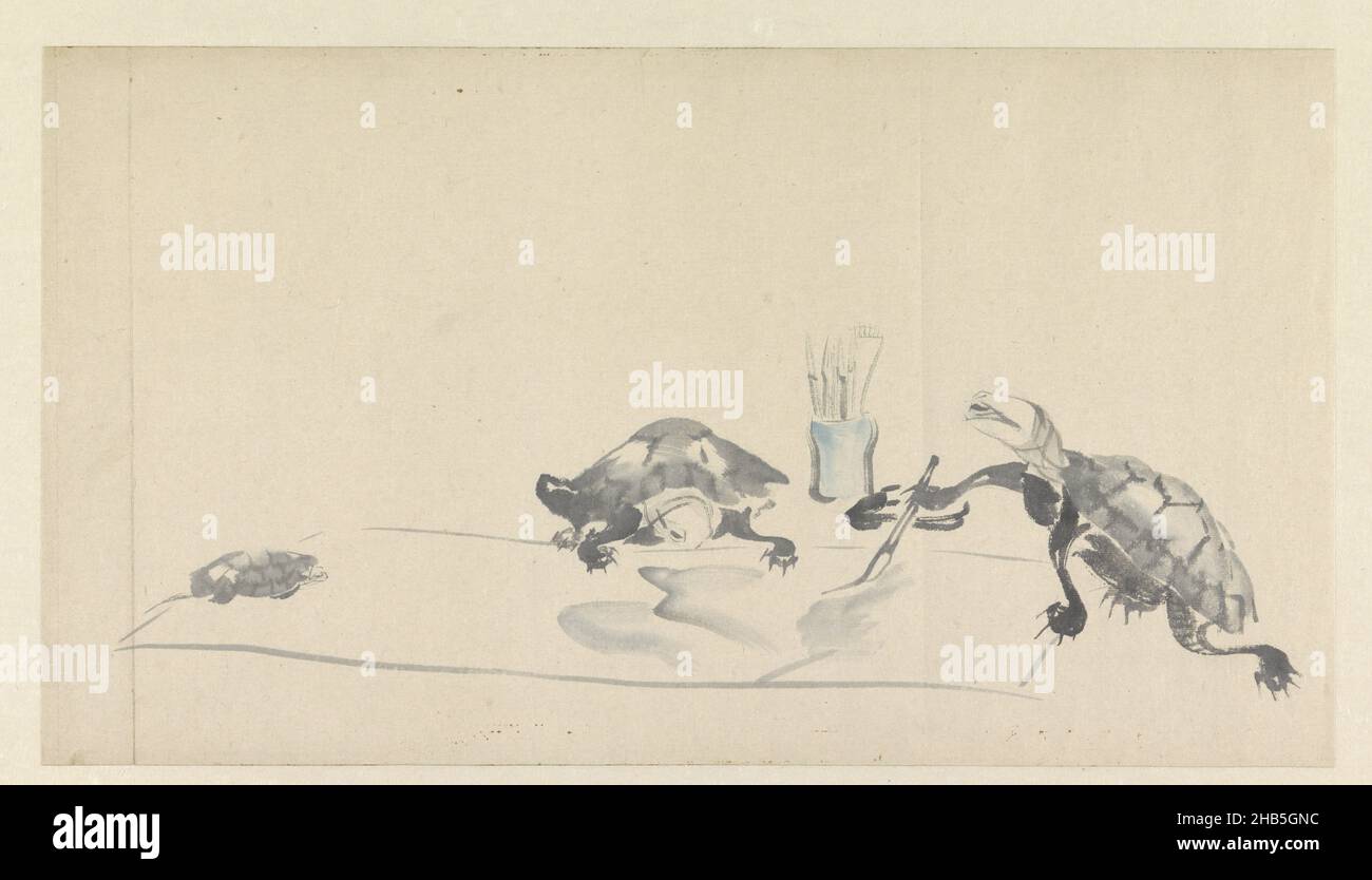 Brush painting turtle hi-res stock photography and images - Alamy