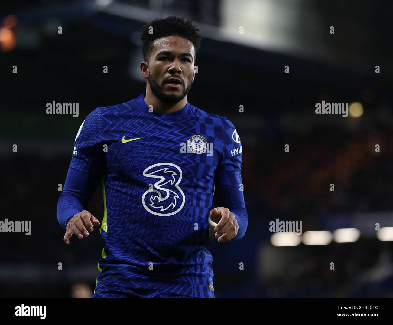 London, UK. 16th December 2021. Reece James of Chelsea during the ...