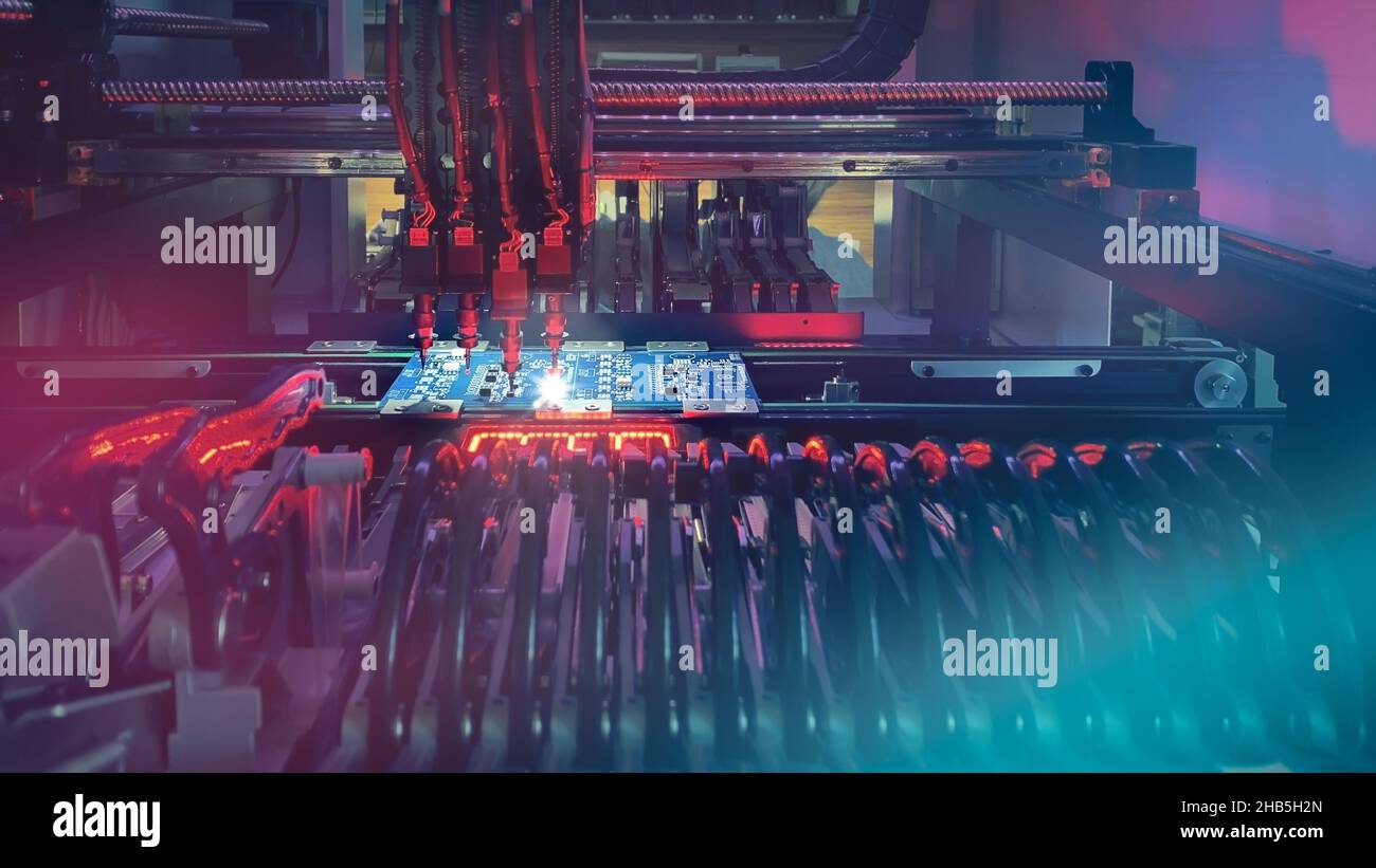 Production of modern productive electronic chips and boards on ...