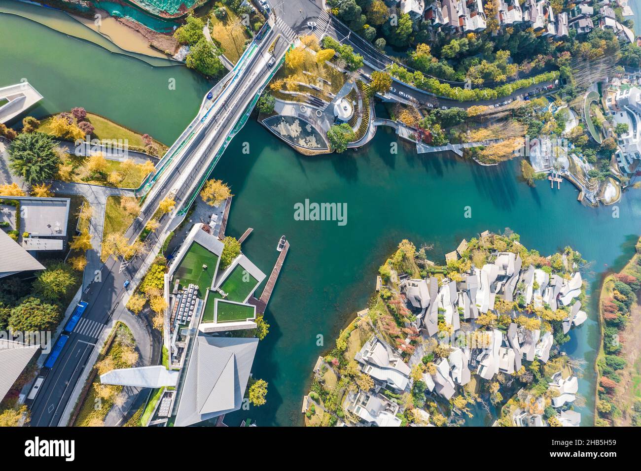 Aerial photography of the modern building skyline night view of Chengdu ...