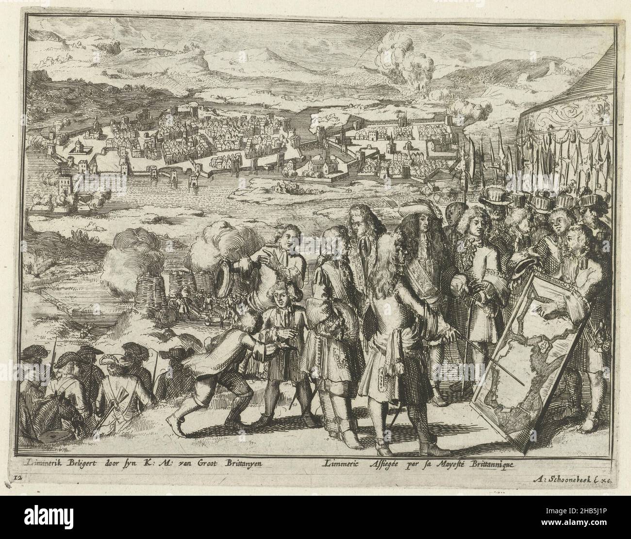 Siege of Limerick, 1690, Limmerik Belegert door syn K: M: van Groot ...