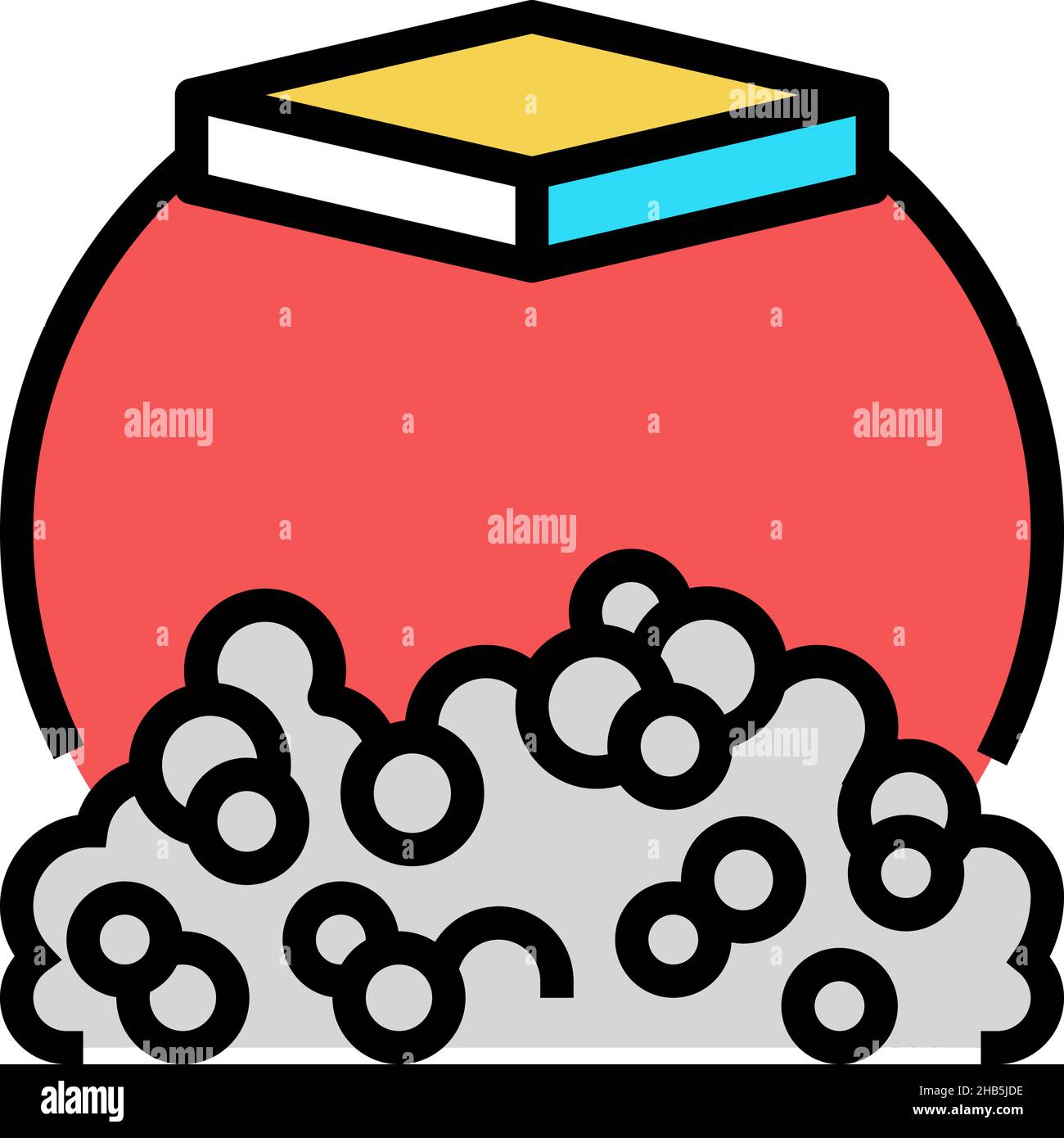 plastic industrial production color icon vector illustration Stock ...