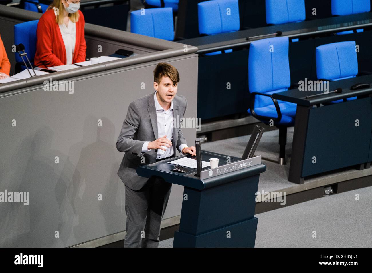 Max Lucks, German politician for The Greens. (Photo by Ralph Pache ...
