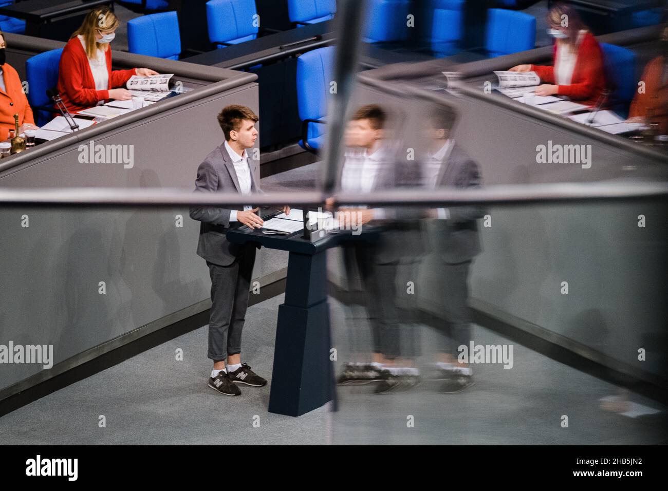 Berlin, Germany. 16th Dec, 2021. Max Lucks, German politician for The ...