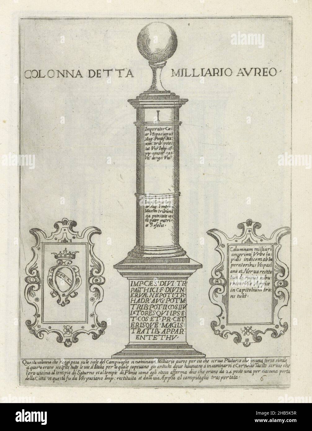The Milliarium Aureum, Colonna detta Milliario Aureo (title on object ...
