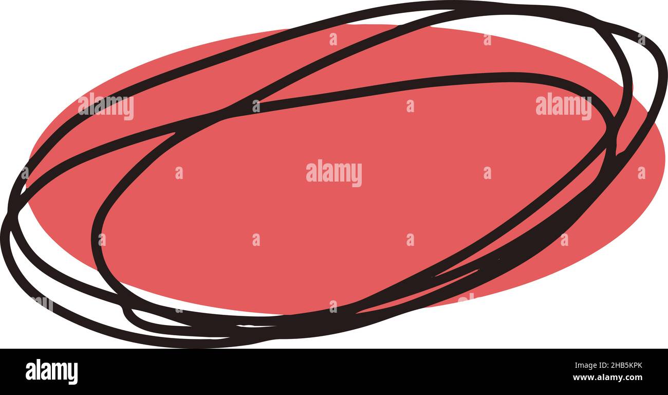 red text frame oval shape Stock Vector Image & Art - Alamy