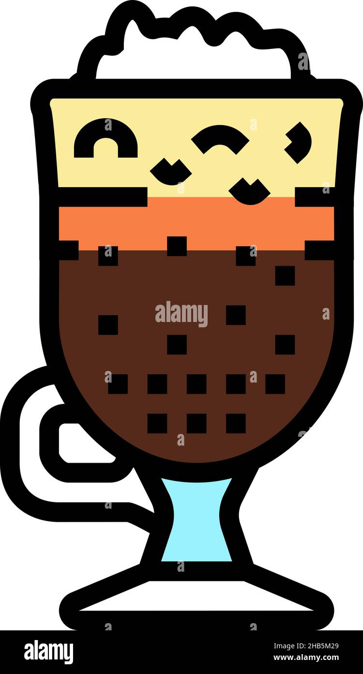 irish coffee color icon vector illustration Stock Vector Image & Art ...