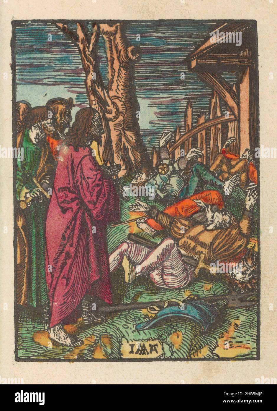 Christ makes himself known and the soldiers fall to the ground, The ...