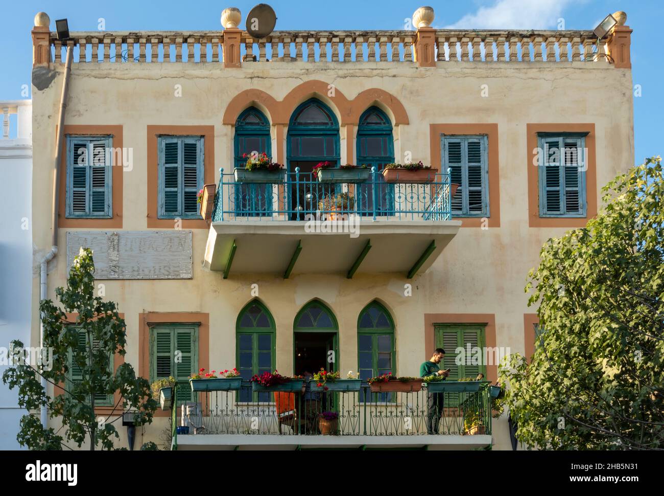 Exterior of Al-Mutran guesthouse housed in a 19th century Arab mansion ...