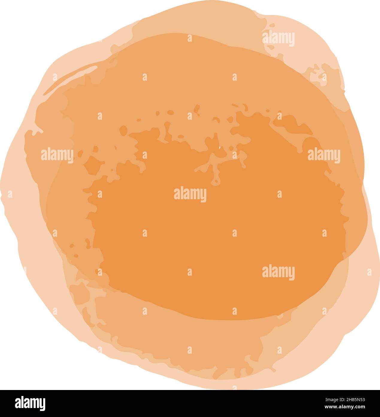 Orange brush stroke. Round textured circle Stock Vector Image & Art - Alamy