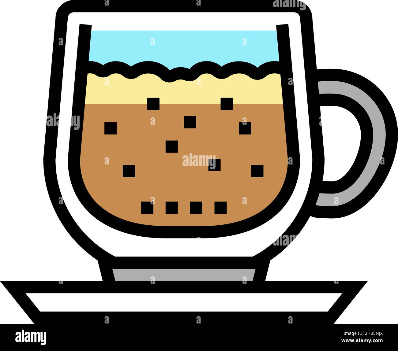 white coffee color icon vector illustration Stock Vector Image & Art ...