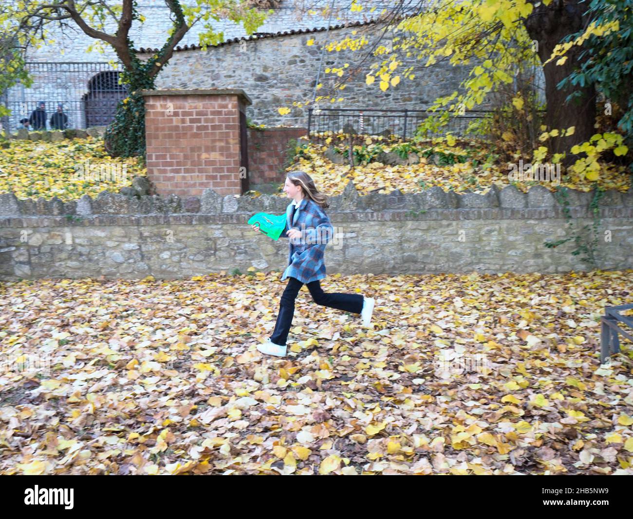 ecologist children girls playing to save the planet as evil toxic ...