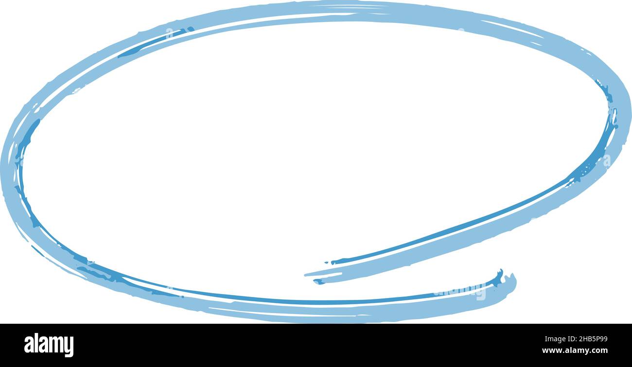 Outline blue oval shape for your design Stock Vector Image & Art - Alamy