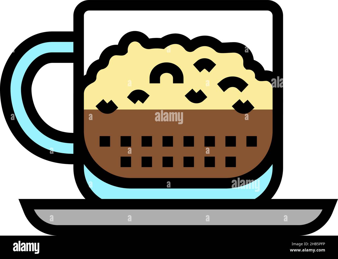 macchiato coffee color icon vector illustration Stock Vector Image ...