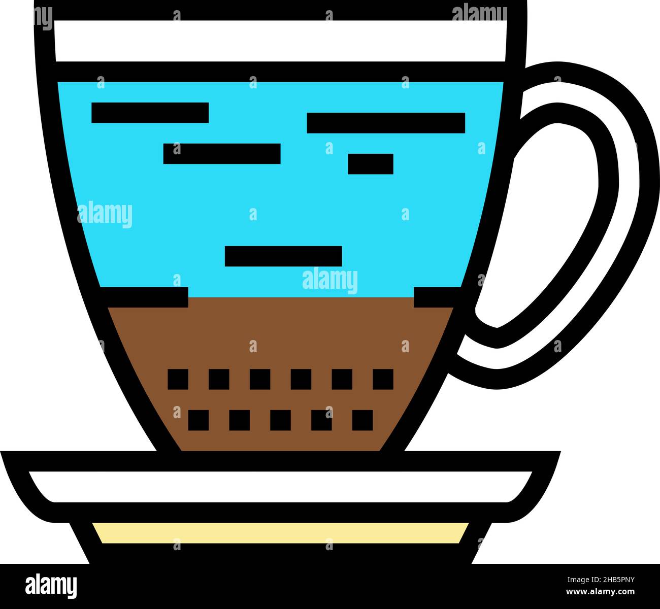 americano coffee color icon vector illustration Stock Vector Image ...