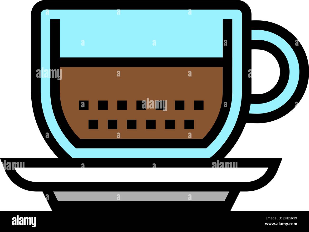 espresso coffee color icon vector illustration Stock Vector Image & Art ...