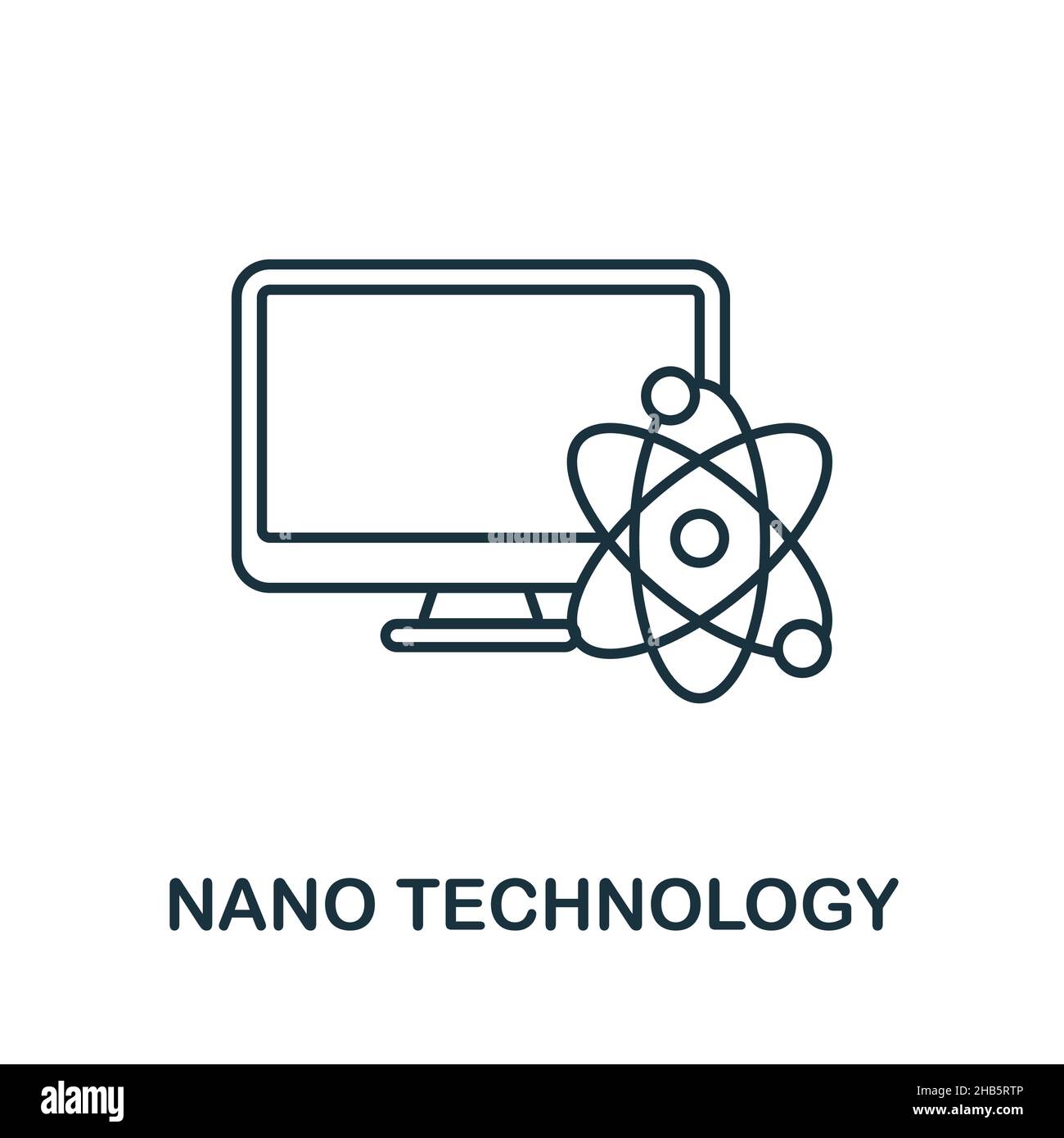 Nano Technology icon. Line element from bioengineering collection ...