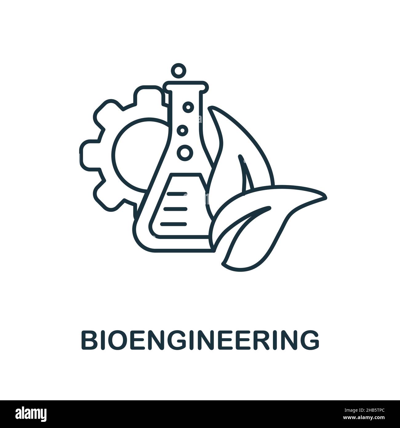 Bioengineering icon. Line element from bioengineering collection ...