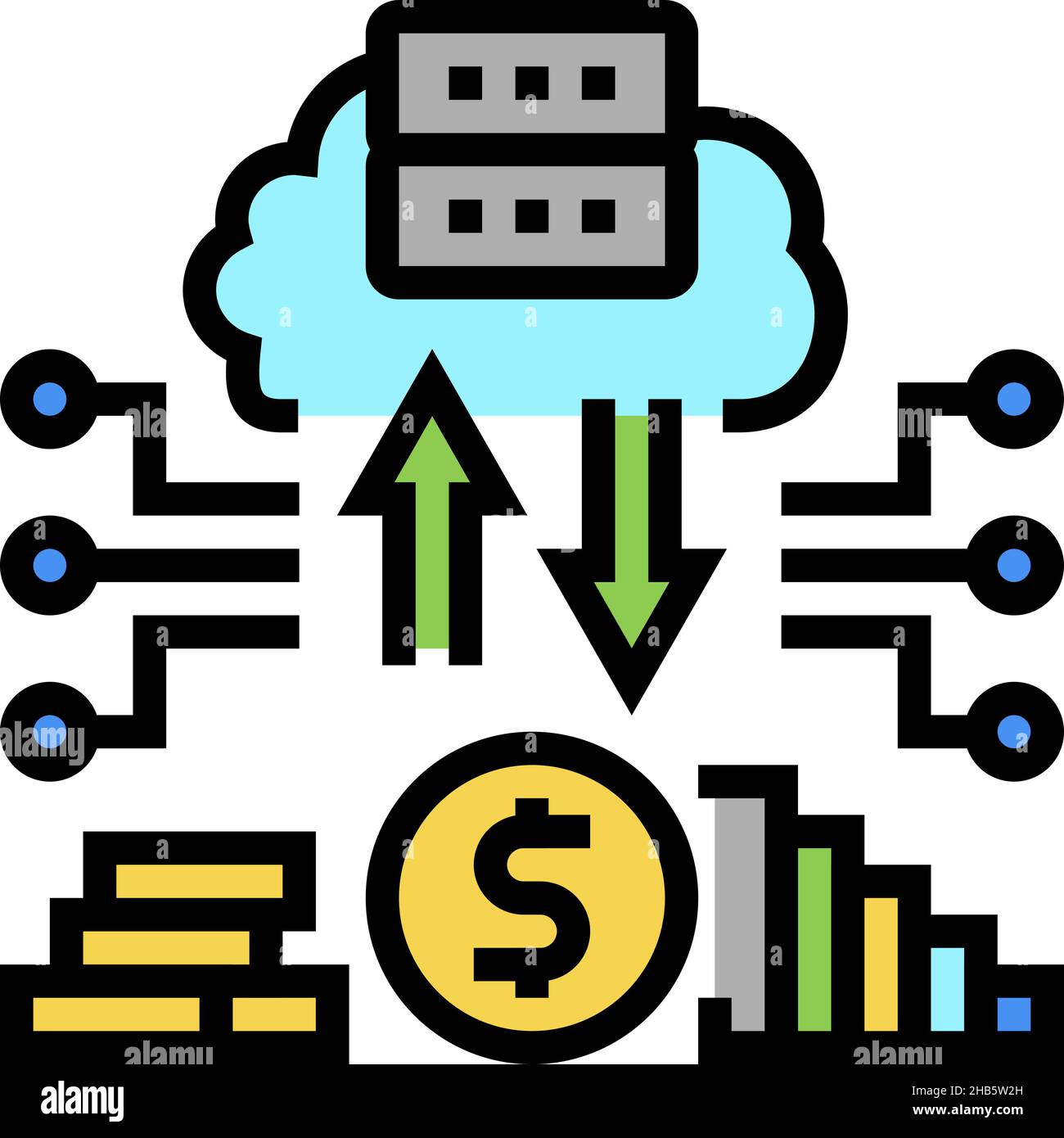 regtech electronic equipment color icon vector illustration Stock ...