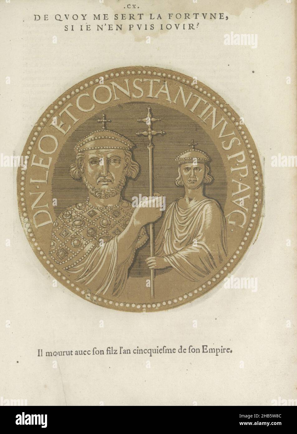 Son constantine viles images presque de tous les empereurs hi-res stock ...