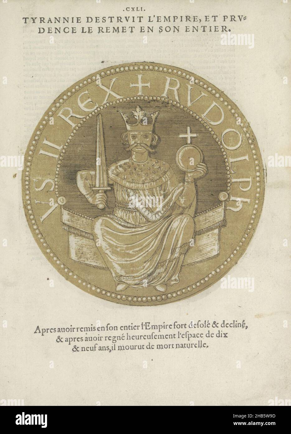 Portrait of Roman King Rudolf ILes images presque de tous les empereurs ...