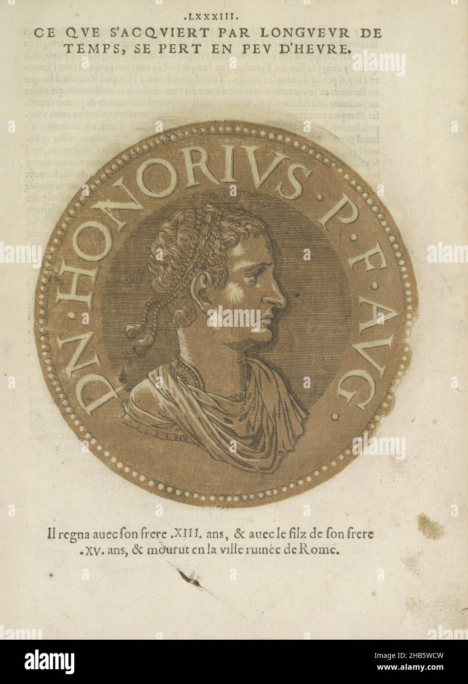 Emperor honorius coin hi-res stock photography and images - Alamy
