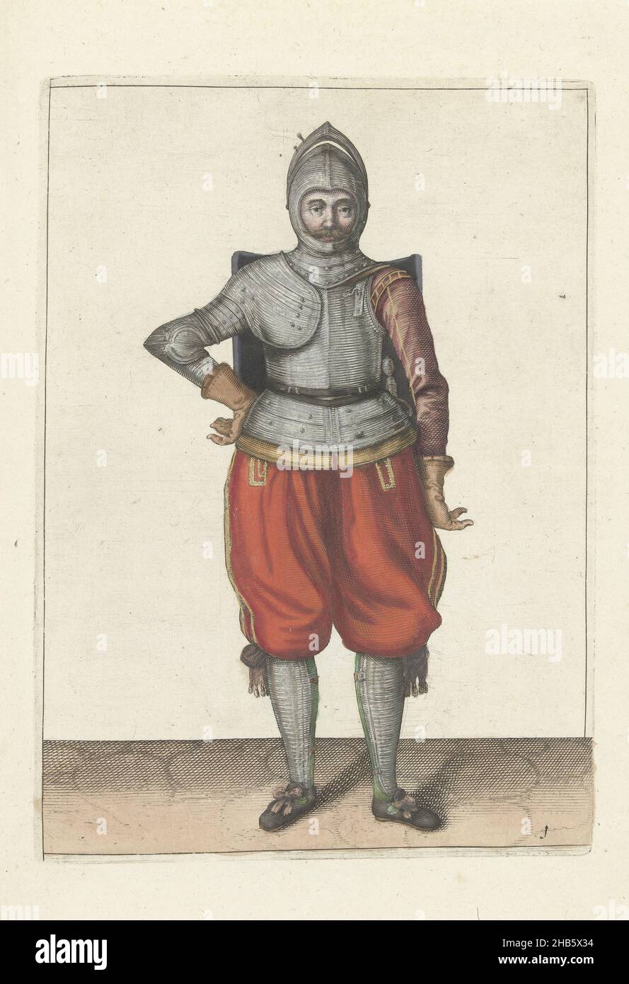 The exercise with the targe and rapier: the soldier at rest with the ...