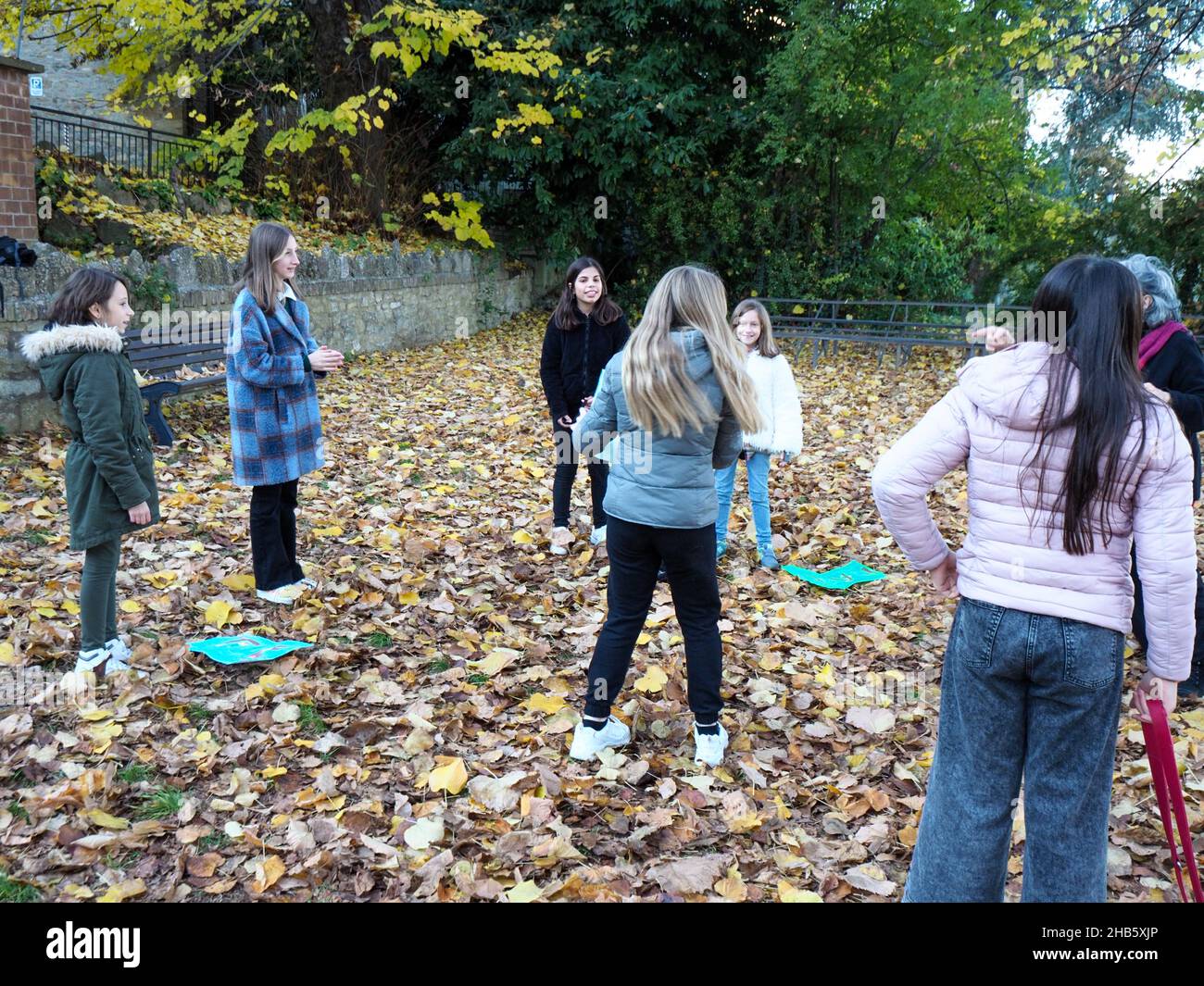 ecologist children girls playing to save the planet as evil toxic ...