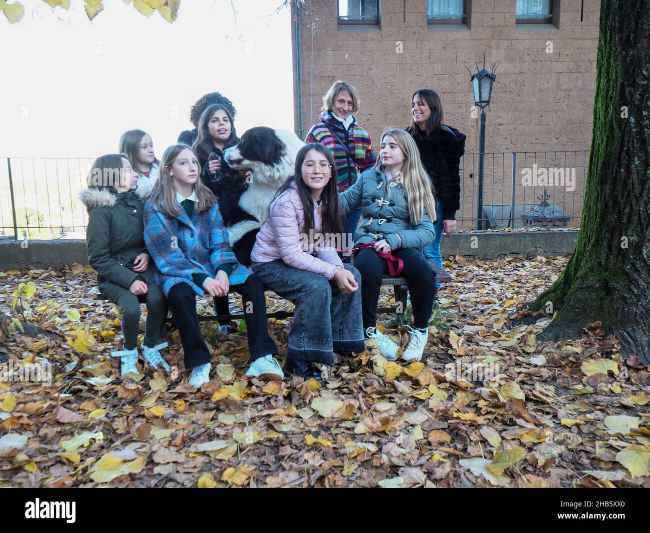 ecologist children girls playing to save the planet as evil toxic ...