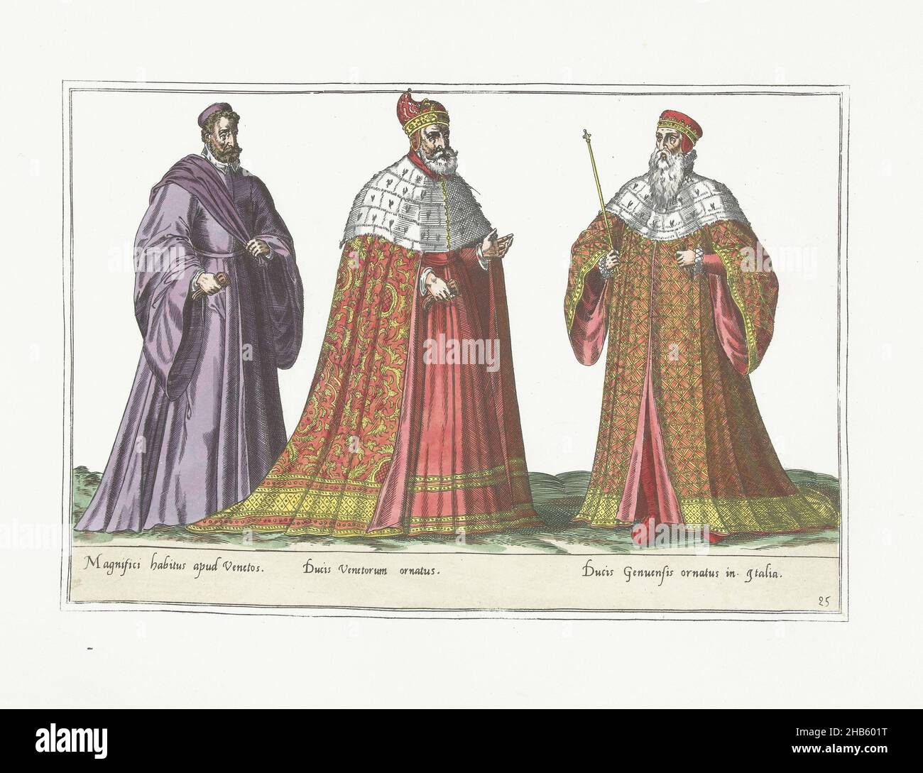 Three men dressed according to Italian fashion, ca. 1580, Costumes ...