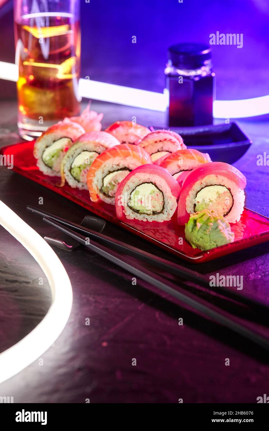 Interior counter japanese sushi restaurant hi-res stock photography and ...