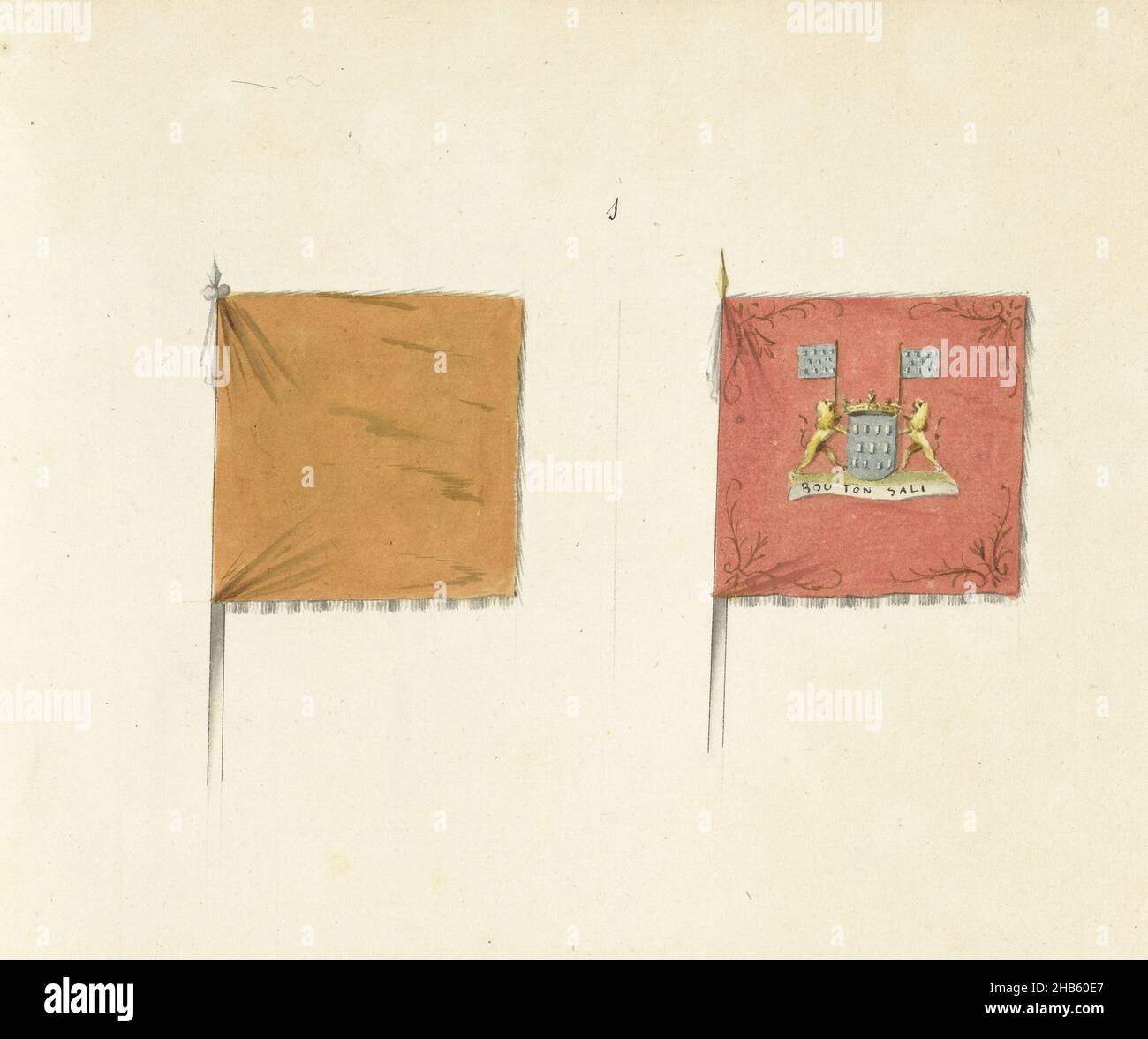 Two french banners captured hi-res stock photography and images - Alamy