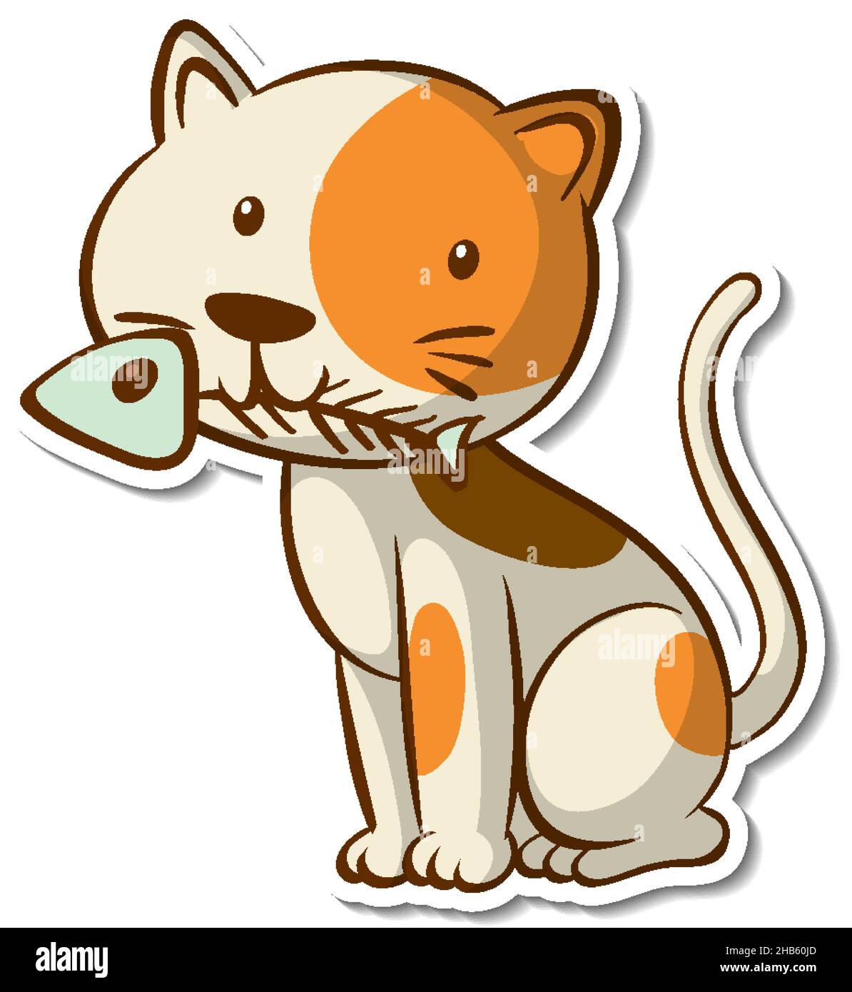 Fish holding with animals Stock Vector Images - Alamy