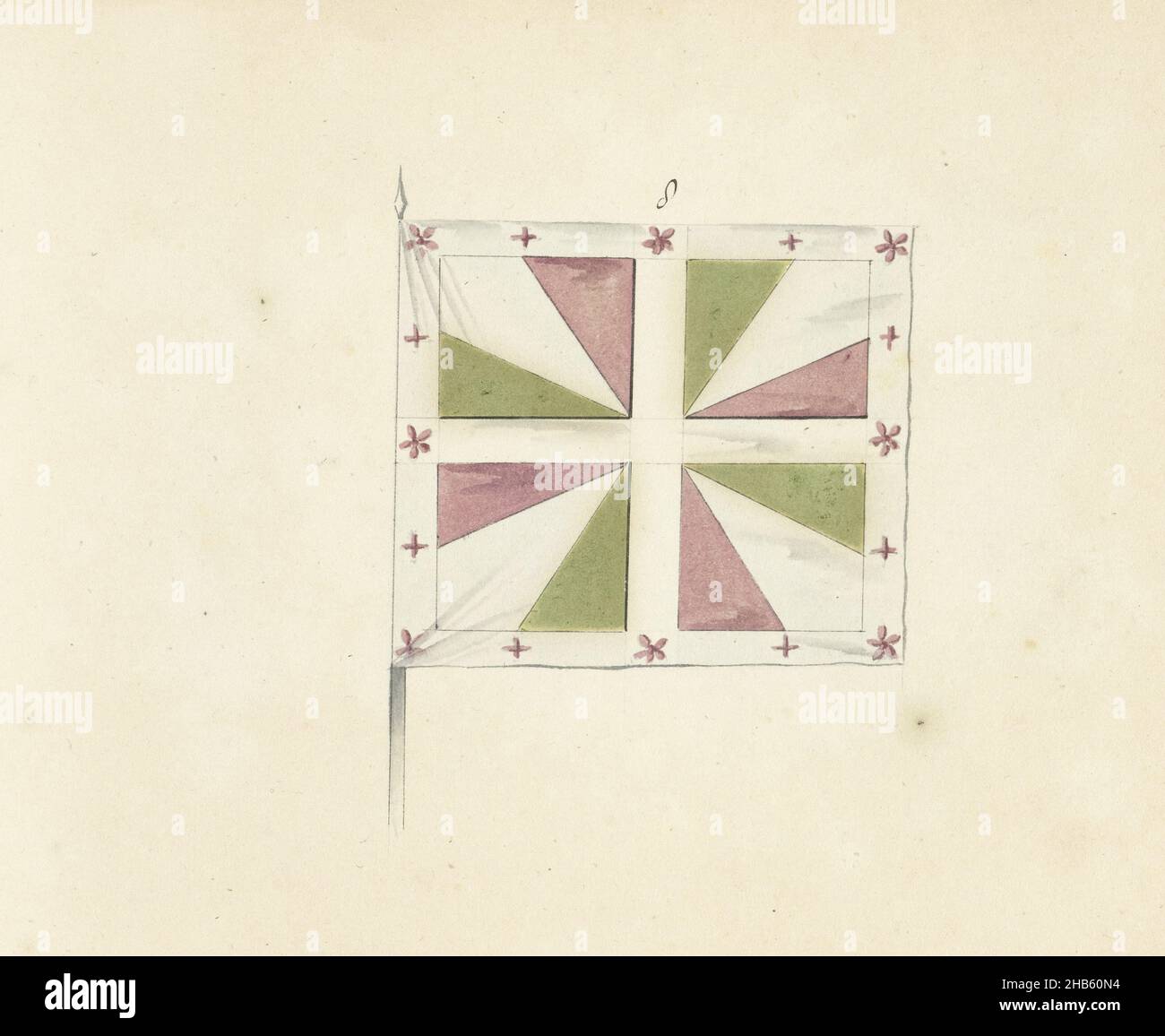 French banner captured at the battle of Oudenaarde, 1708, French banner ...