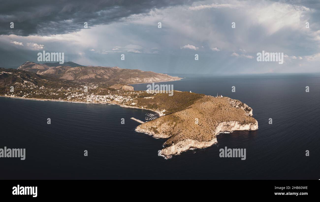 Aerial view of Capo di Palinuro in Cilento, Campania, Italy Stock Photo ...