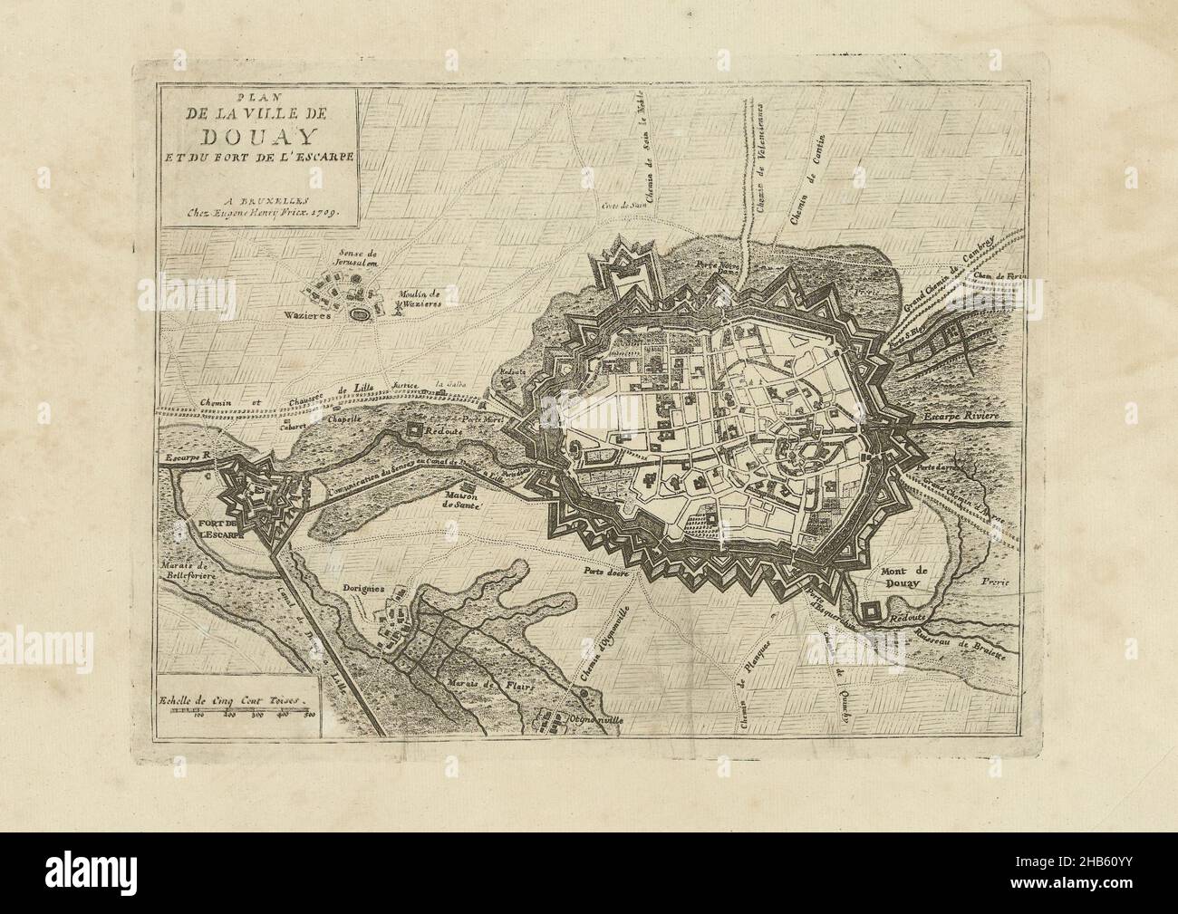 Map of douai hi-res stock photography and images - Alamy