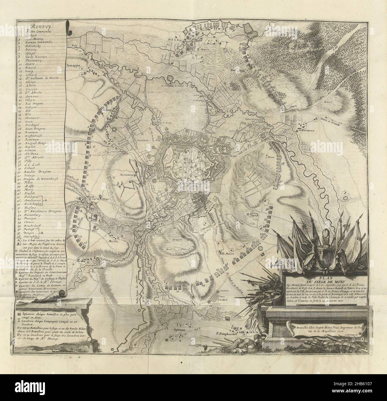 Plan du siege de mons hi-res stock photography and images - Alamy