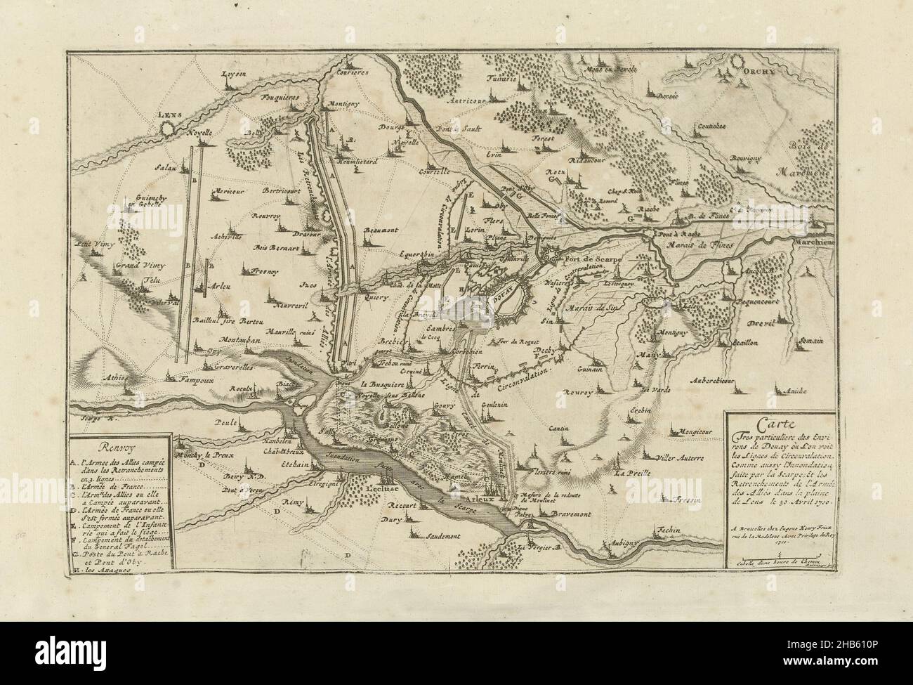Map of douai hi-res stock photography and images - Alamy