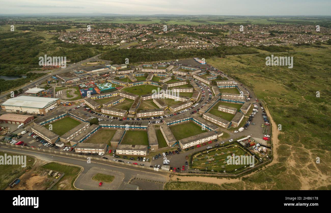 aerial view of southport pontins park by the formby beach Stock Photo ...