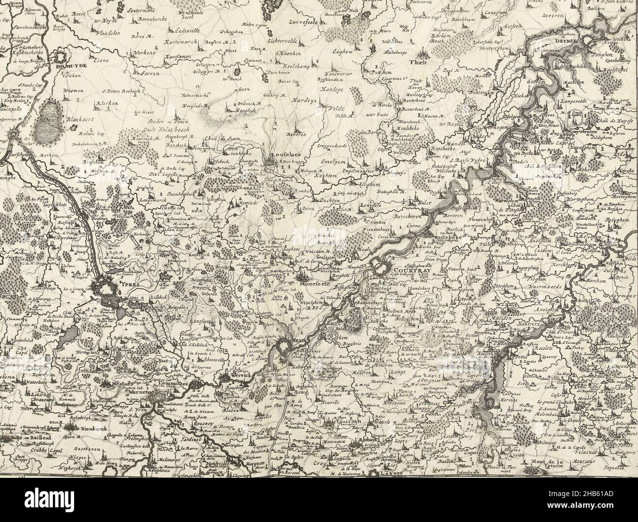 Map of flanders hi-res stock photography and images - Alamy