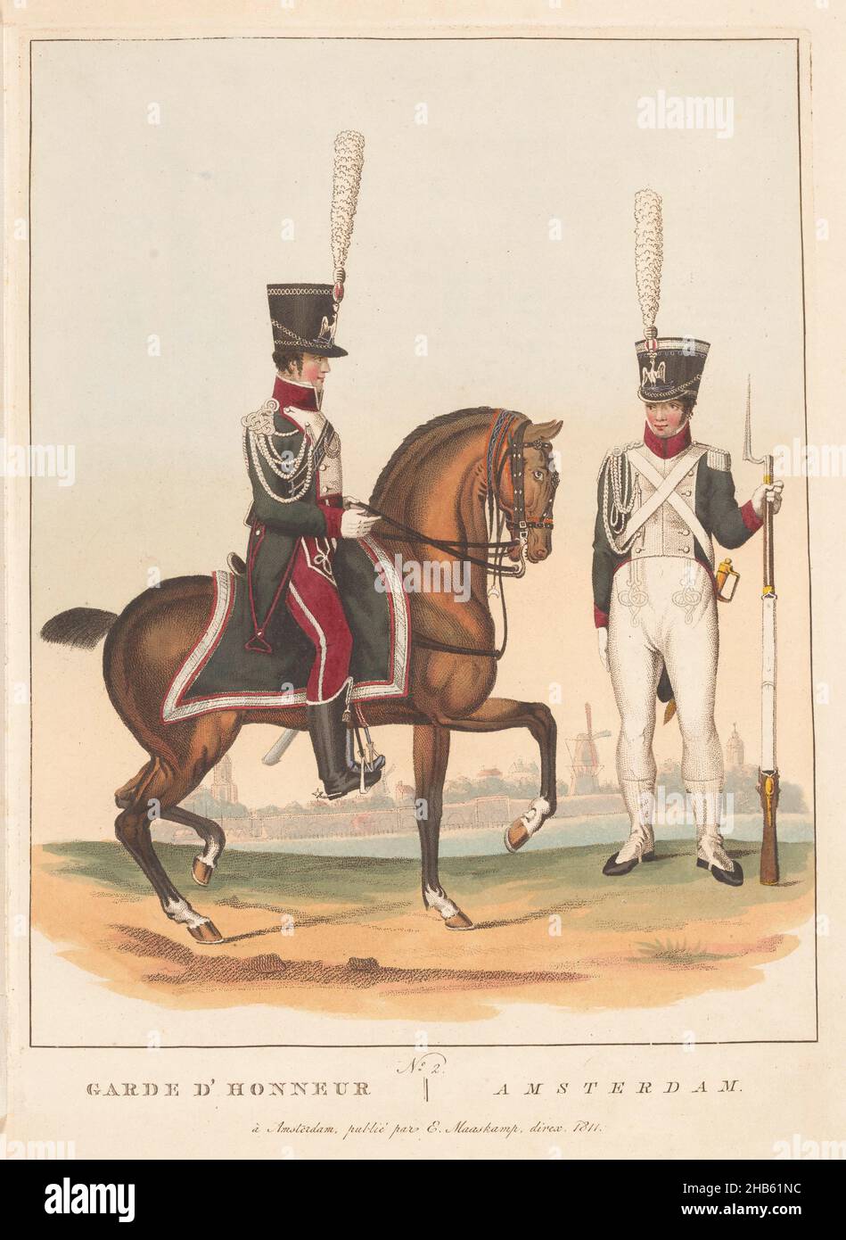 Honor Guard at Amsterdam, 1811, No. 2 Garde d'Honneur, Amsterdam (title ...
