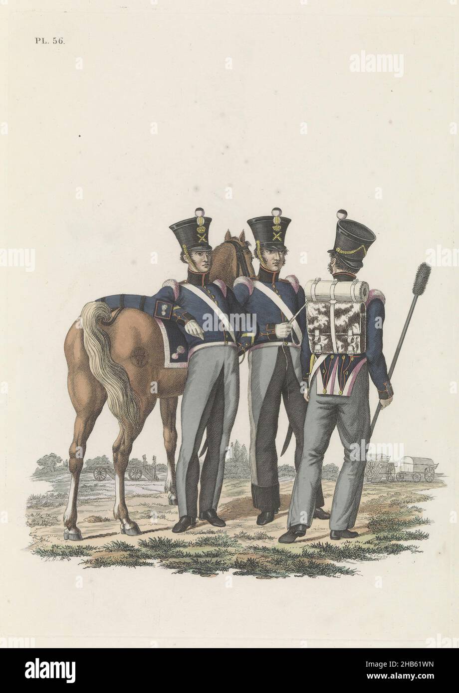 Petty Officer with horse. Gunnery Officer - Piece rider, and Gunnery ...