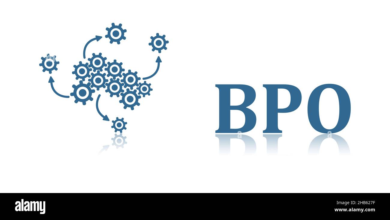 Illustration of a bpo concept Stock Photo - Alamy
